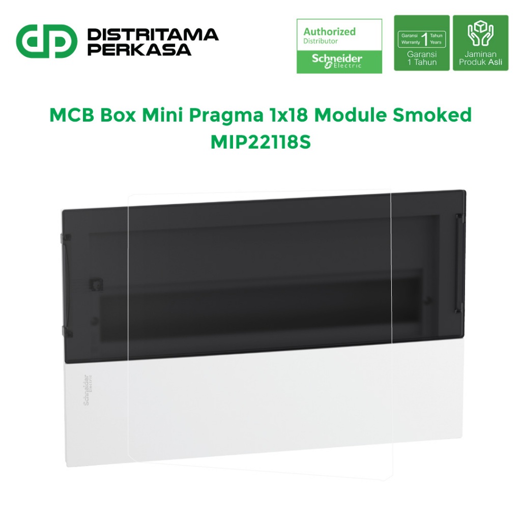 Jual Schneider MCB Box Mini Pragma 1x18 Module Smoked - MIP22118S ...