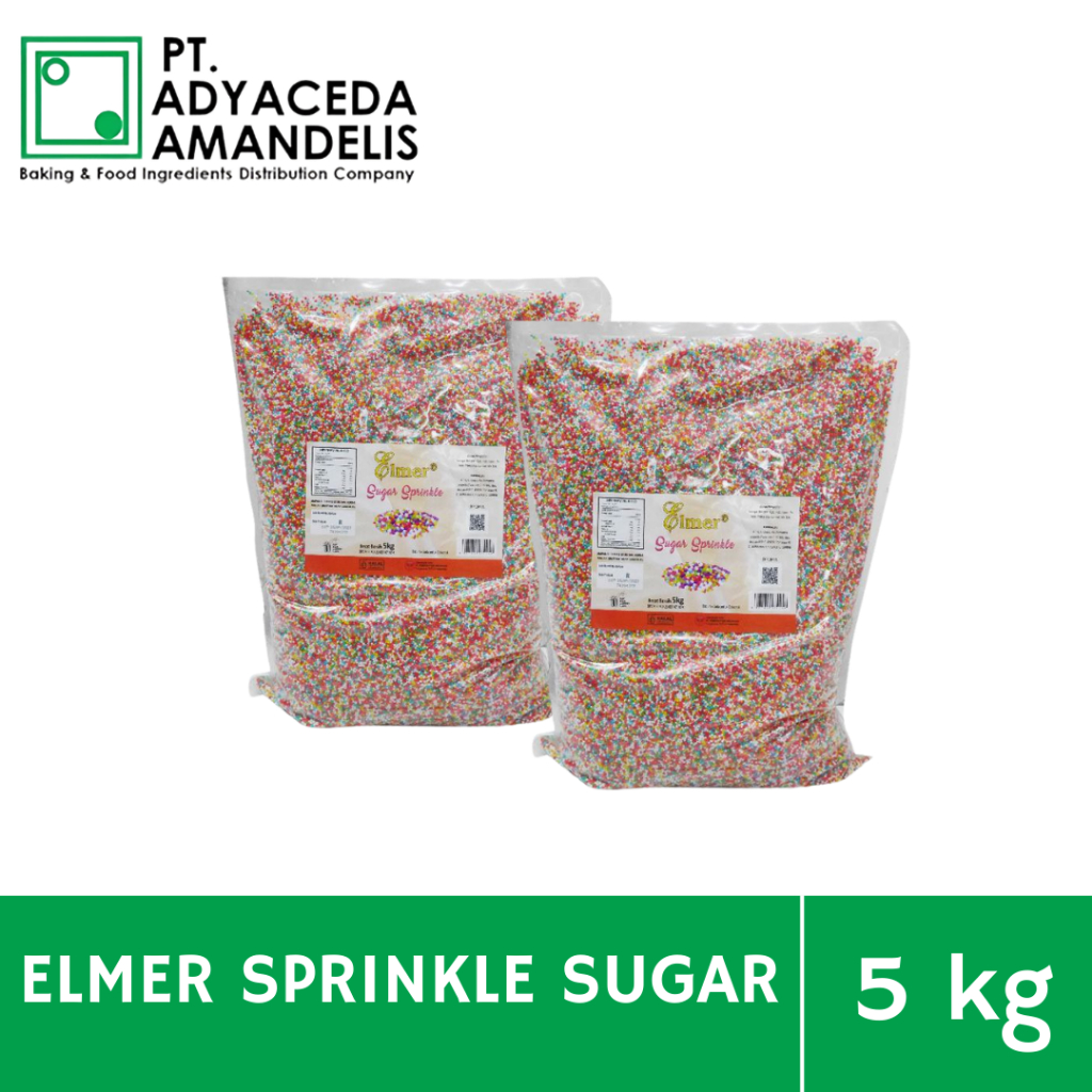 Jual Elmer Sprinkle Sugar Trimit 5 KG / Topping Donut / Topping Minuman ...