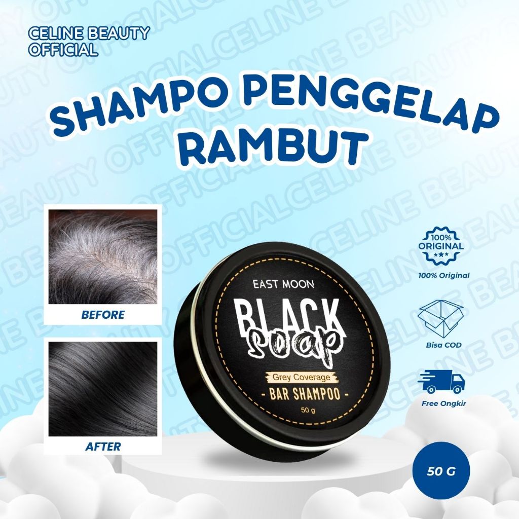Jual Sabun Rambut Hitam Sabun Sampo Rambut Hitam Pewarna Warna Permanen ...