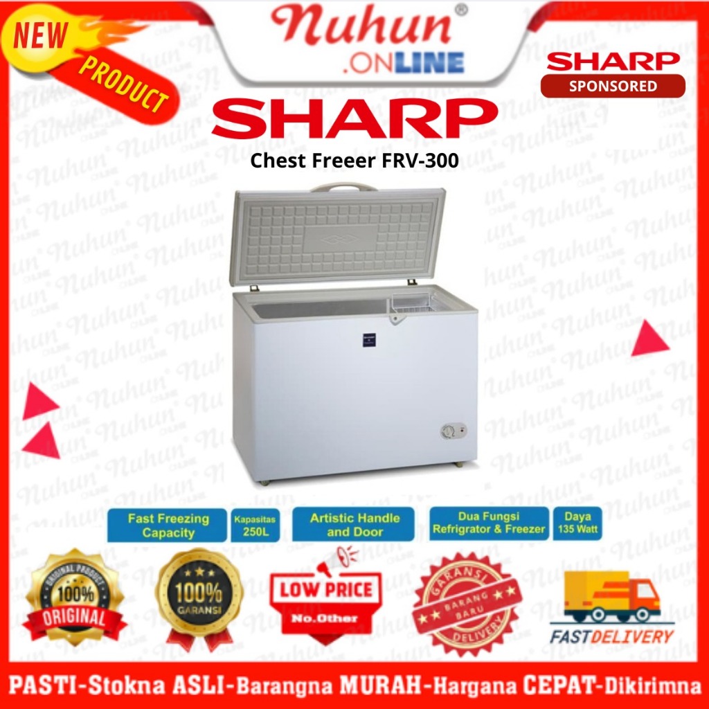 Jual Sharp Chest Freezer FRV-300 250 Liter | Shopee Indonesia