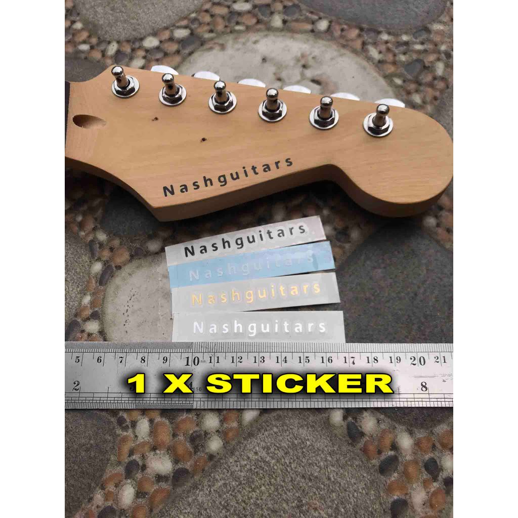 Jual Nash Guitars Sticker Tempel Headstock Elektrik Akustik Klasik Folk ...