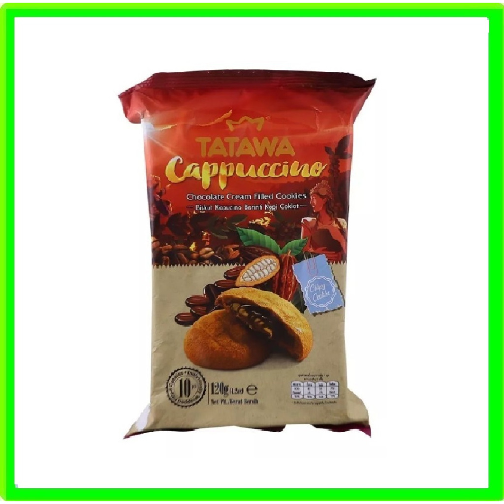 Jual TATAWA Cappuccino Cookies coffee chocolate biskuit coklat kopi ...