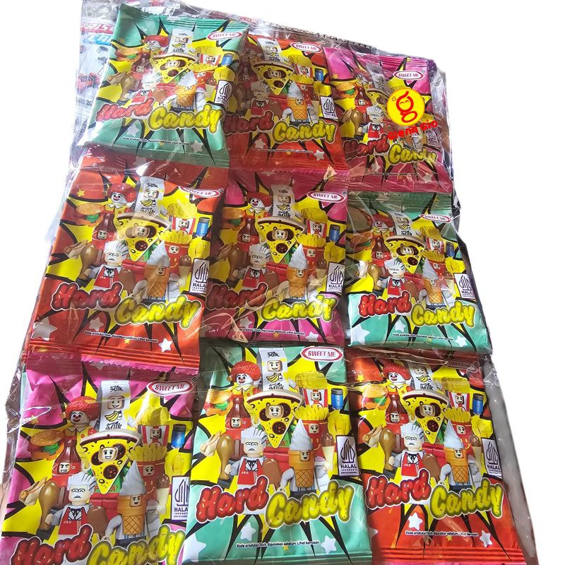 Jual Permen Keras Aneka Rasa Buah Hard Candy berhadiah Blok Lego Block ...