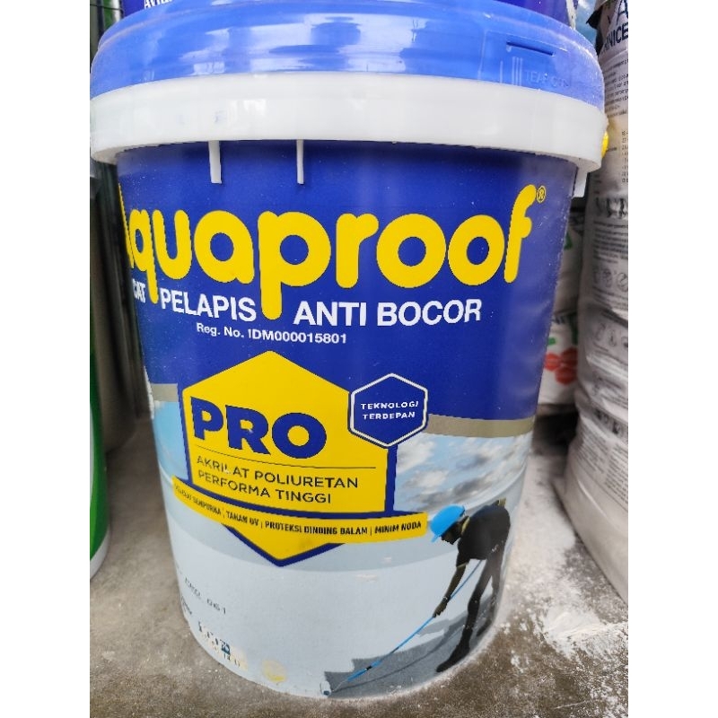 Jual Aquaproof Pro PELAPIS ANTI BOCOR DAK BETON 20kg ABU PRO | Shopee ...