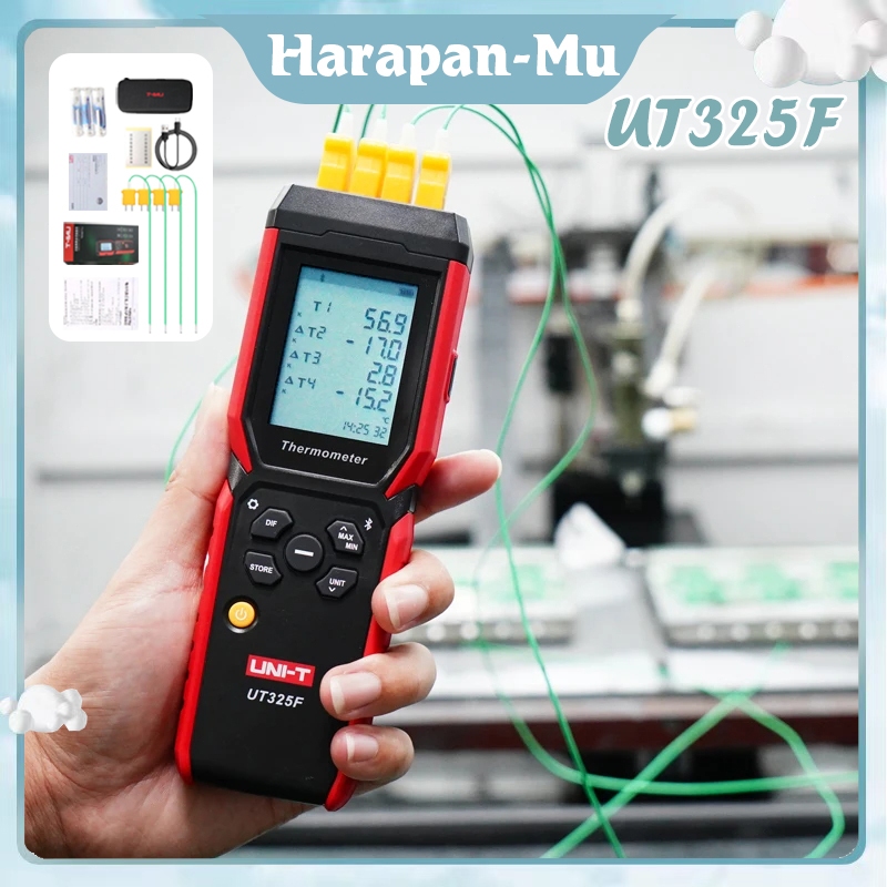 Jual Thermometer Thermocouple Digital 4 Channel UT325F Termometer ...