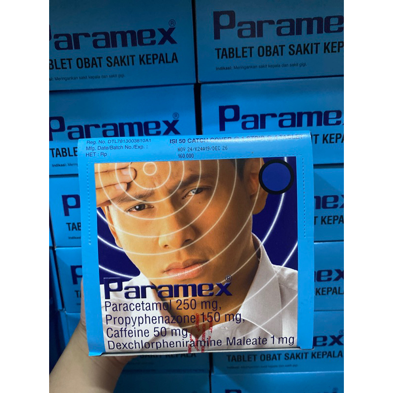 Jual PARAMEX 1 KOTAK ISI 50 CATCH COVER @1STIP @4 TABLET | Shopee Indonesia