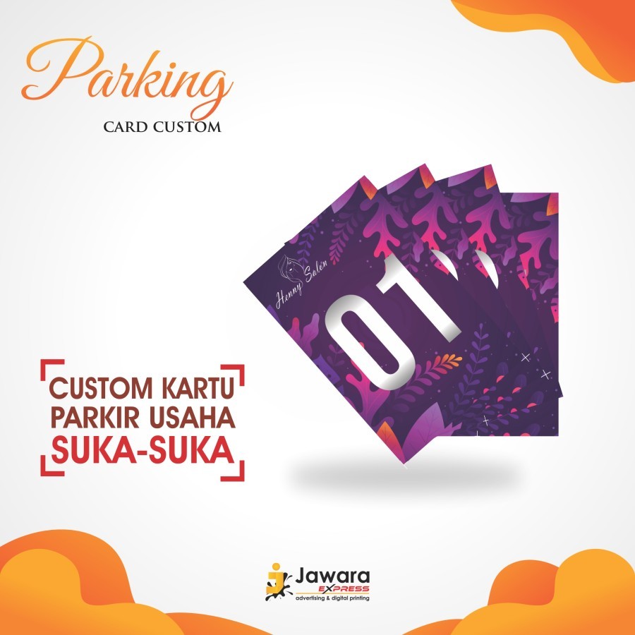 Jual CETAK KARTU PARKIR CUSTOM + LAMINATING TERMURAH FREE DESAIN ...