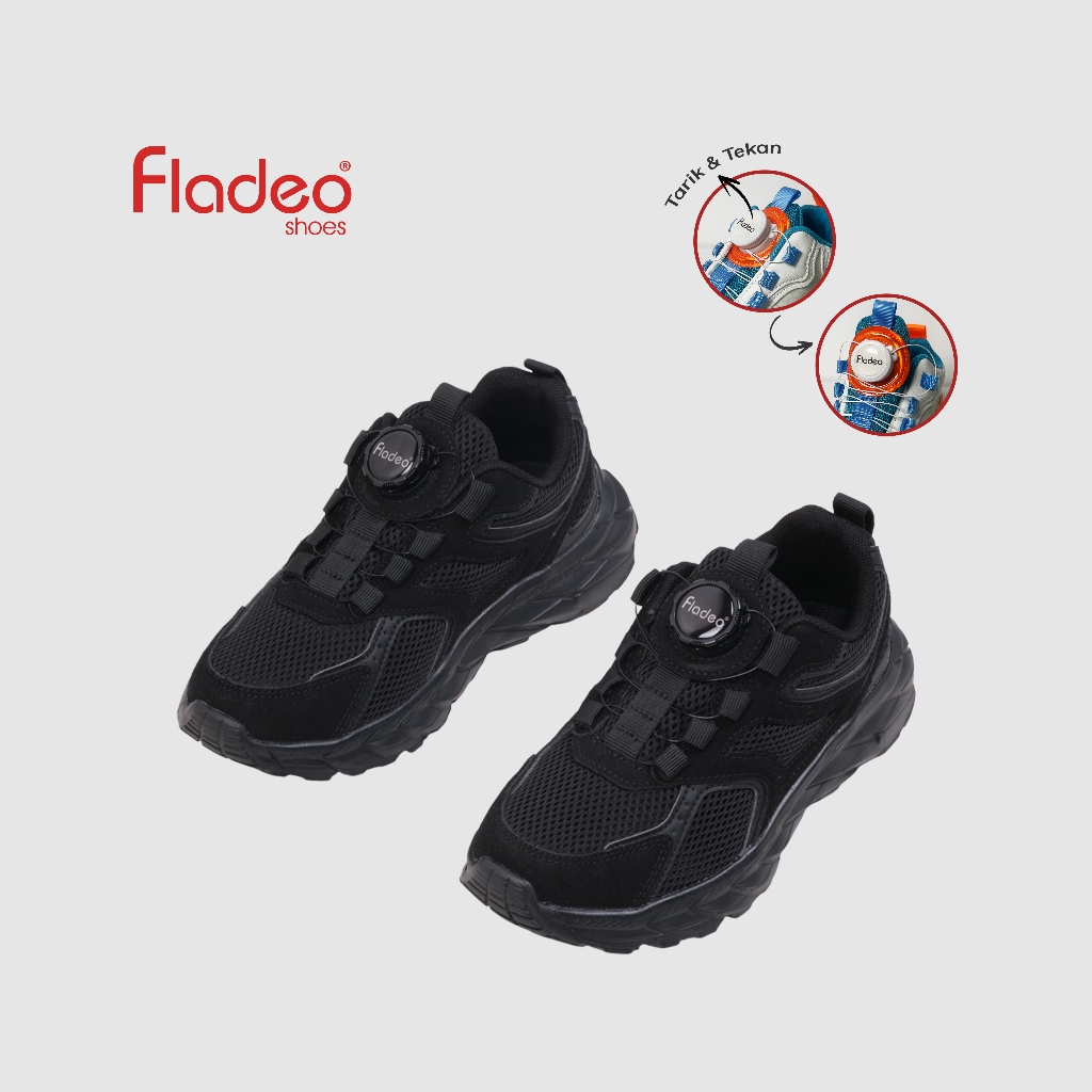 Jual Fladeo B25/KSBR302-1ON/Sepatu Sneakers Tali Anak [ Kids Sneakers ...