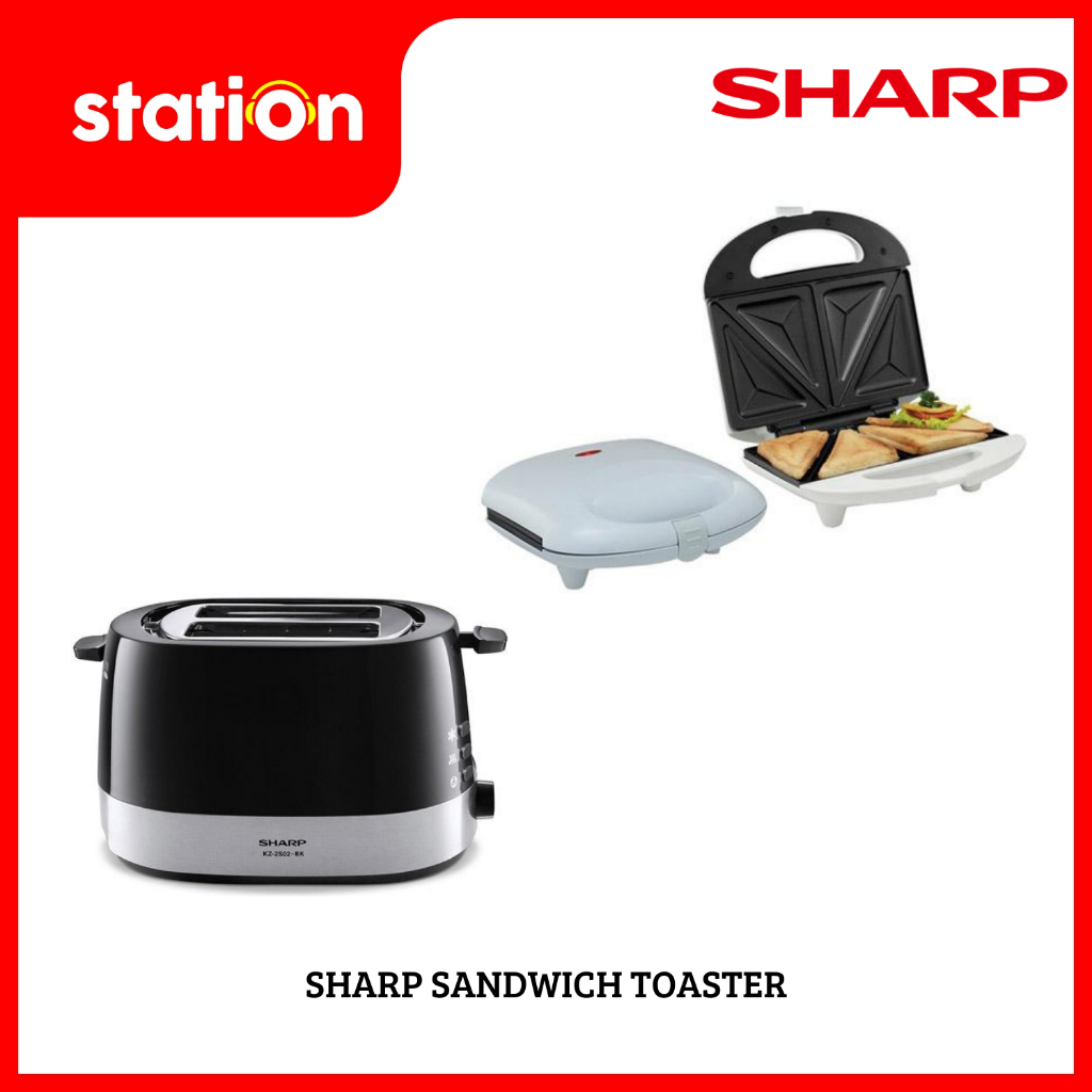 Jual SHARP MULTIPLATE SANDWICH TOASTER KZS-71-BK BLACK / KZ-2S02 BLACK ...
