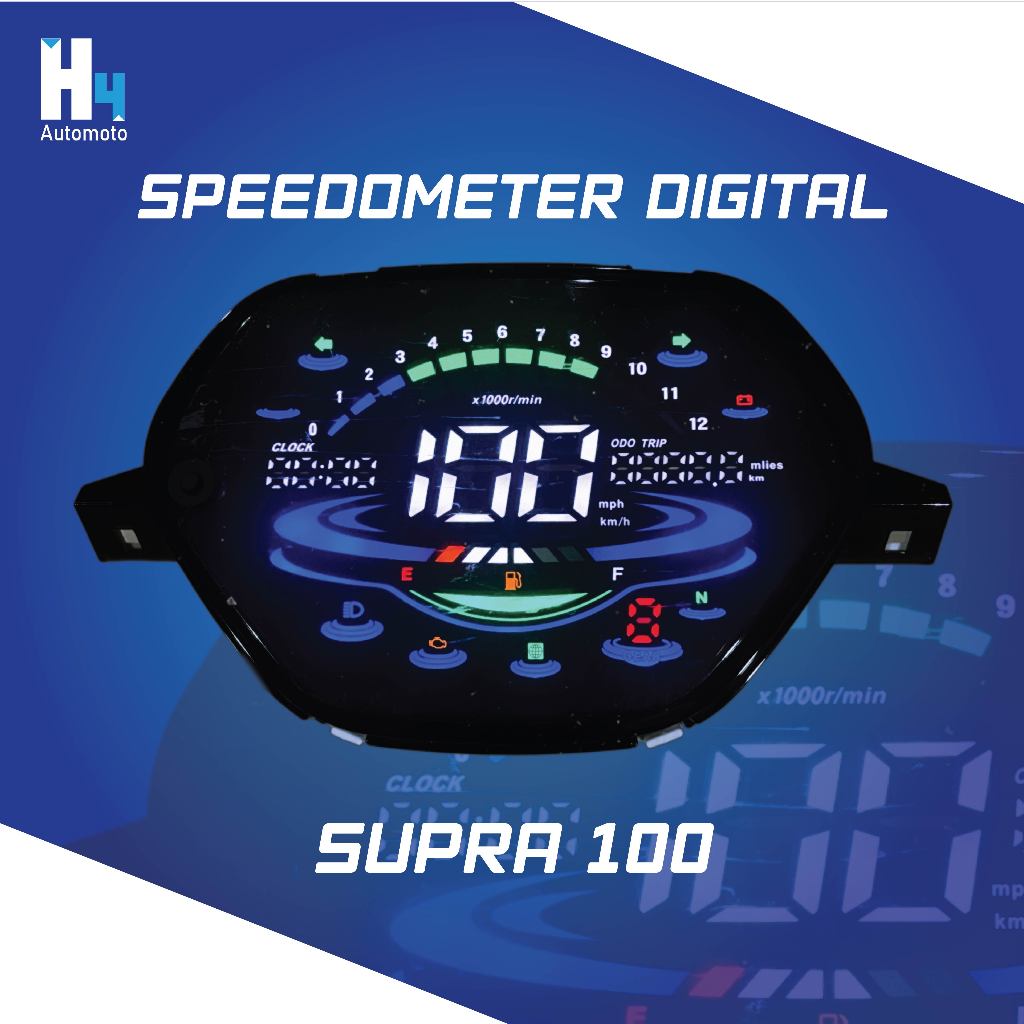 Jual Speedometer Digital Supra 100 Spidometer Supra 100 Digital ...