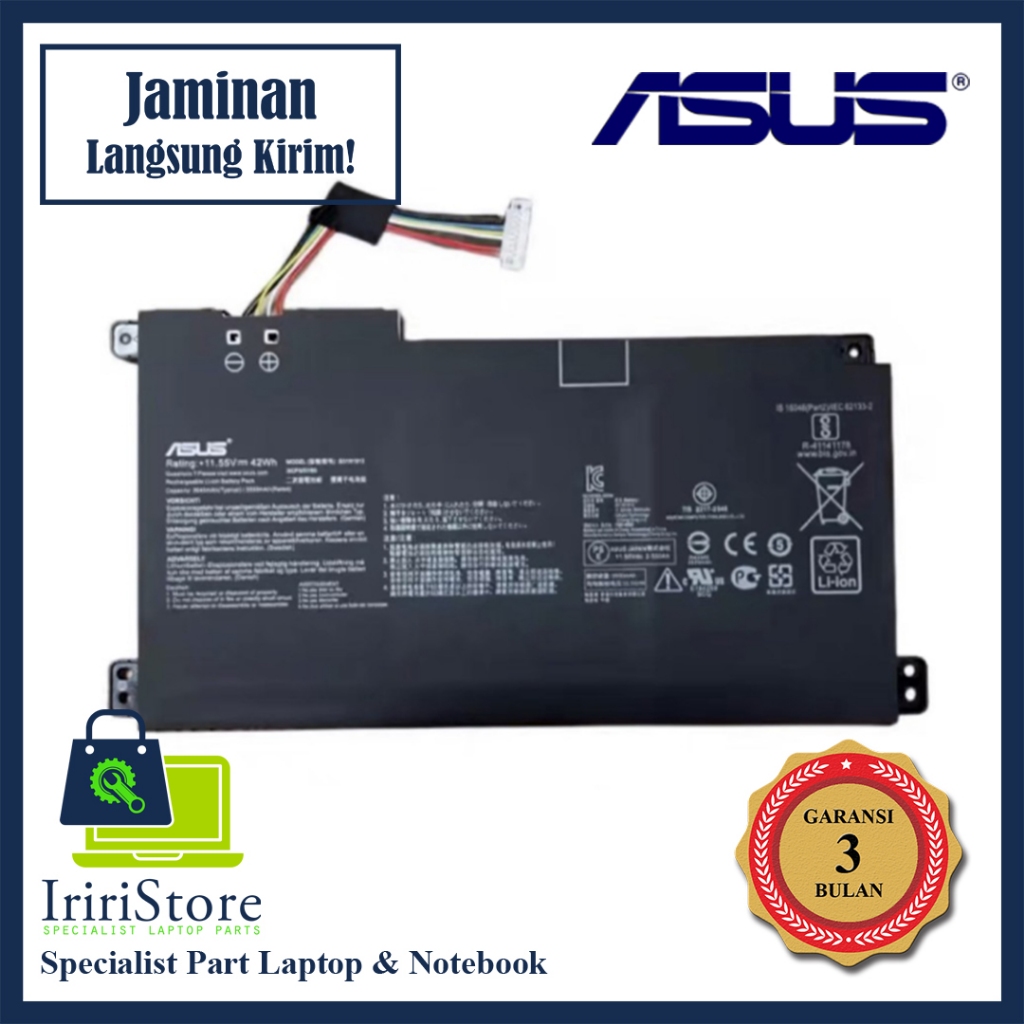Jual Baterai Original Laptop Asus VivoBook 14 E410M E410MA L410MA E410 | Shopee Indonesia