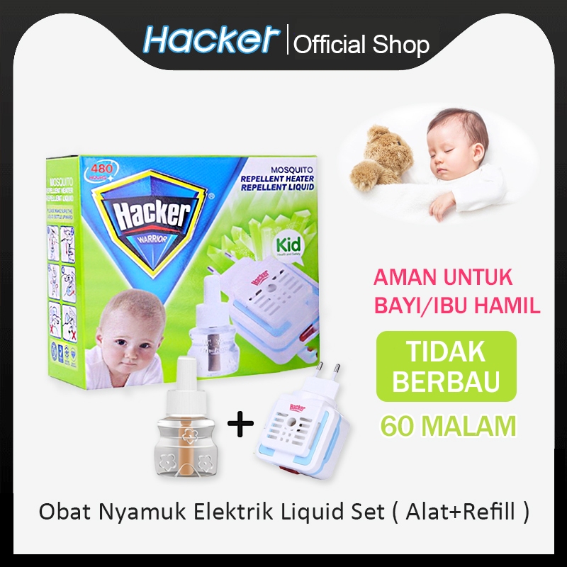 Jual ( Alat+Refil )Hacker Nyamuk Bayi Obat Nyamuk Elektrik Liquid Set ...