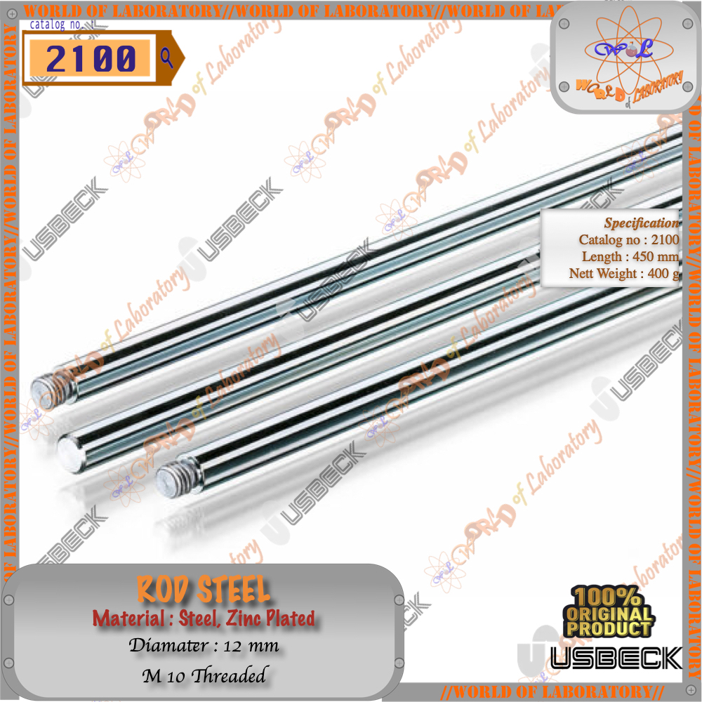 Jual Rod, Steel Zinc Plated, with Thread M 10, Variable Length Size ...