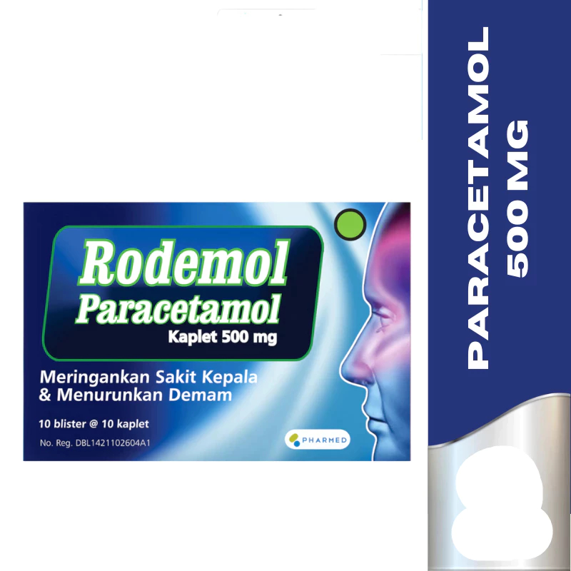 Jual Rodemol ParacetamoL 500mg 10 blister @ 10 kaplet - Obat Sakit ...