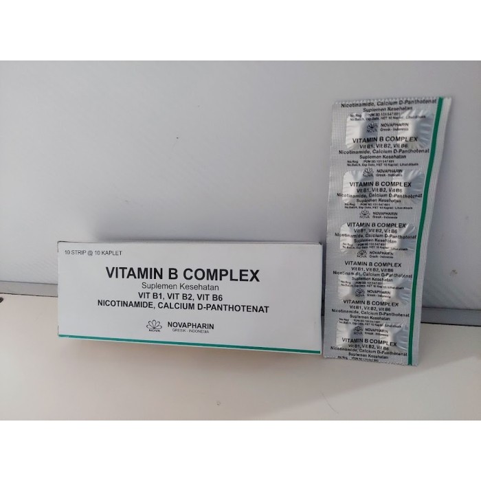 Jual VITAMIN B COMPLEX PER STRIP ISI 10 TABLET PABRIK NOVAPHARIN | Shopee Indonesia