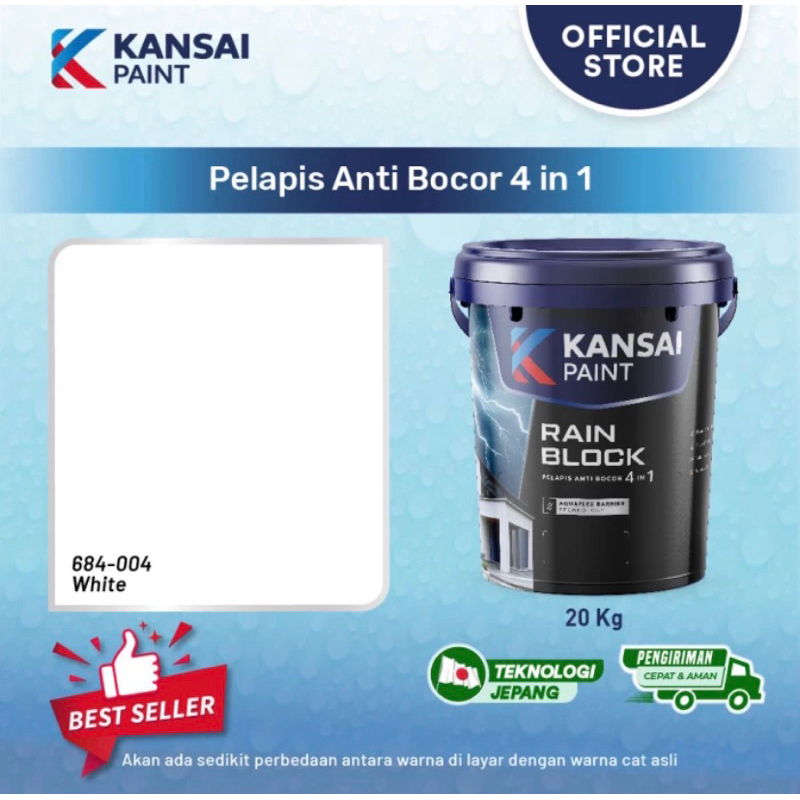 Jual KANSAI RAIN BLOCK 4 IN 1 (20KG) CAT ANTI BOCOR WATERPROOF TAHAN ...