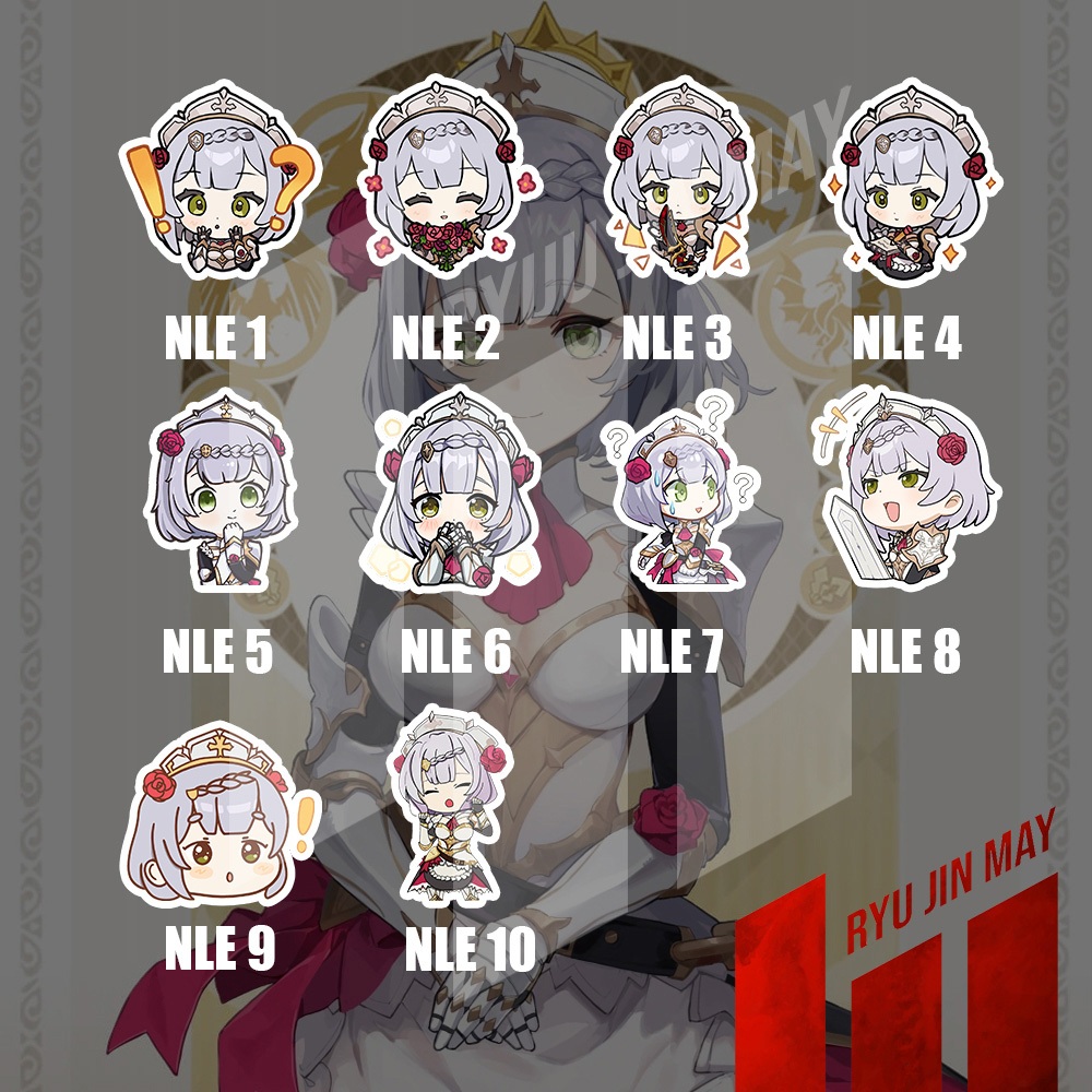 Jual Sticker Anime - Genshin Impact - Noelle | Shopee Indonesia
