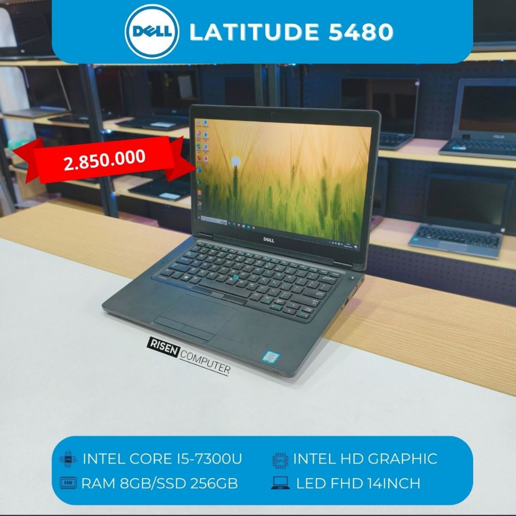 Jual LAPTOP SECOND BERKUALITAS DELL Latitude 5480 Intel Core i5-7300U RAM 8GB SSD 256GB Notebook ...