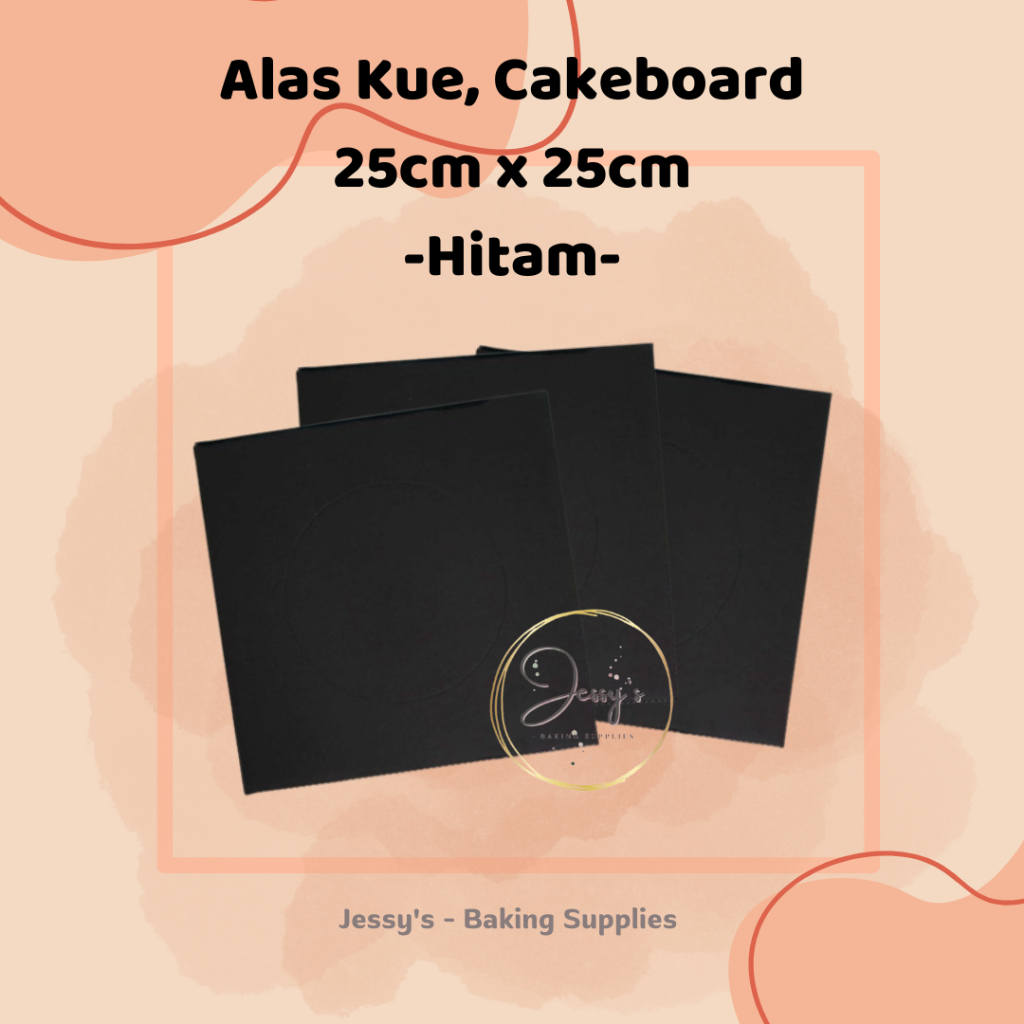 Jual Alas Kue, Cake Board Hitam | Shopee Indonesia