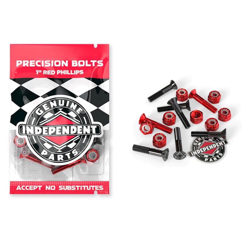 Jual Independent Genuine Hardware 1’ Precision Bolt Red/Silver | Shopee ...
