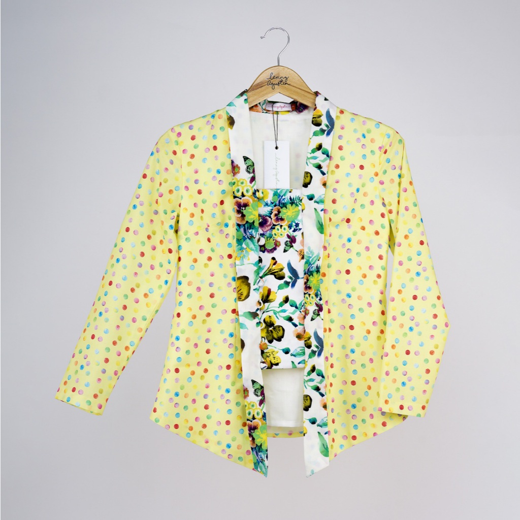 Jual Kebaya Kutu Baru Polka Bunga | Funky Kebaya by Lenny Agustin ...