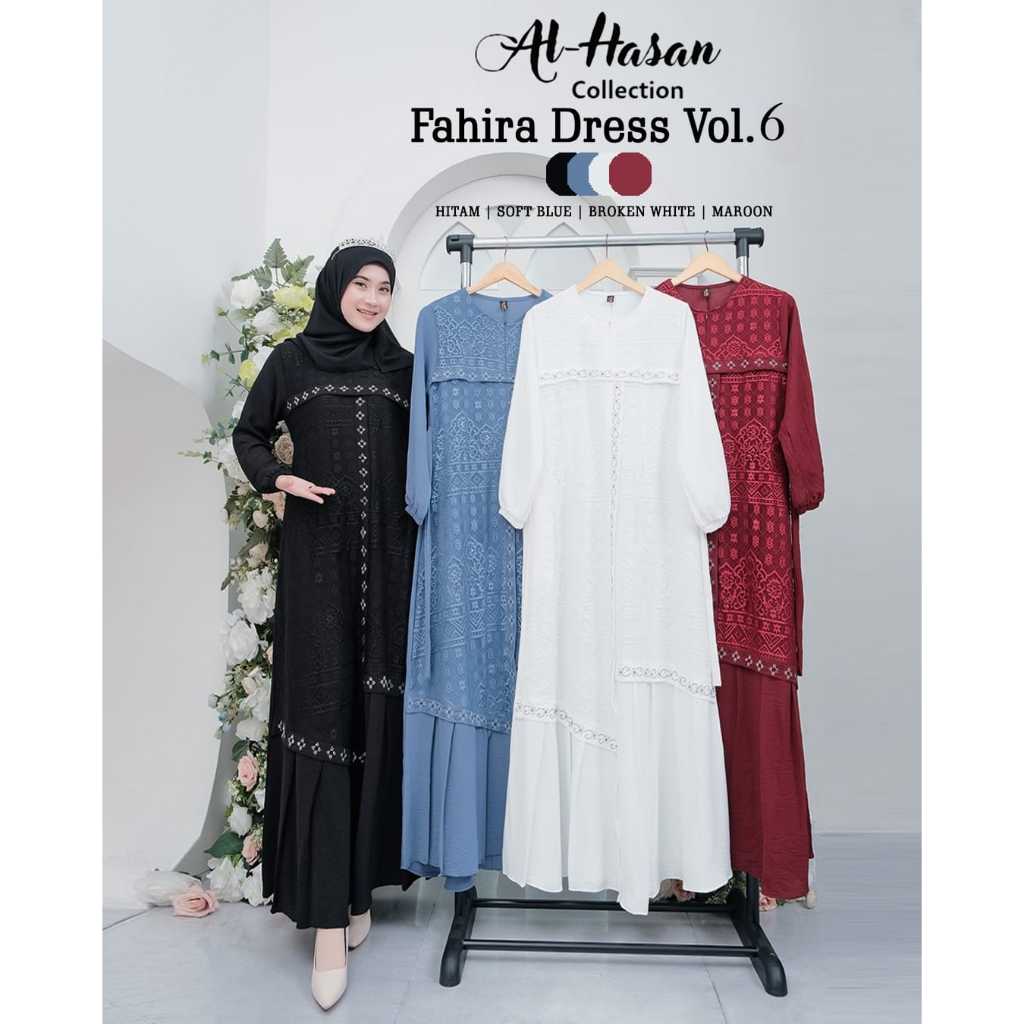 Jual FAHIRA DRESS// AZIFA DRESS DEVITA DRESS BY ALHASAN DRESS CRINKEL ...