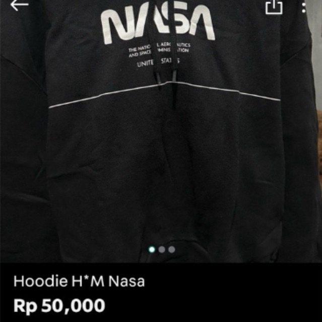 Jual Hoodie NASA H*M | Shopee Indonesia