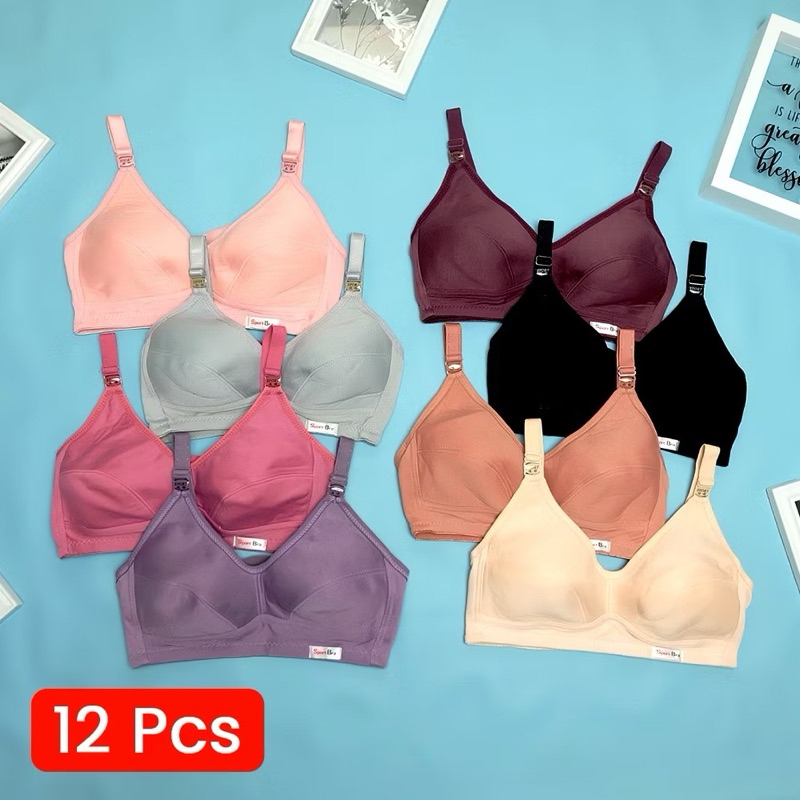 Jual 12 PCS Bra BH Jumbo Wanita Sport Bra BH Sport Jumbo Tanpa Kawat ...
