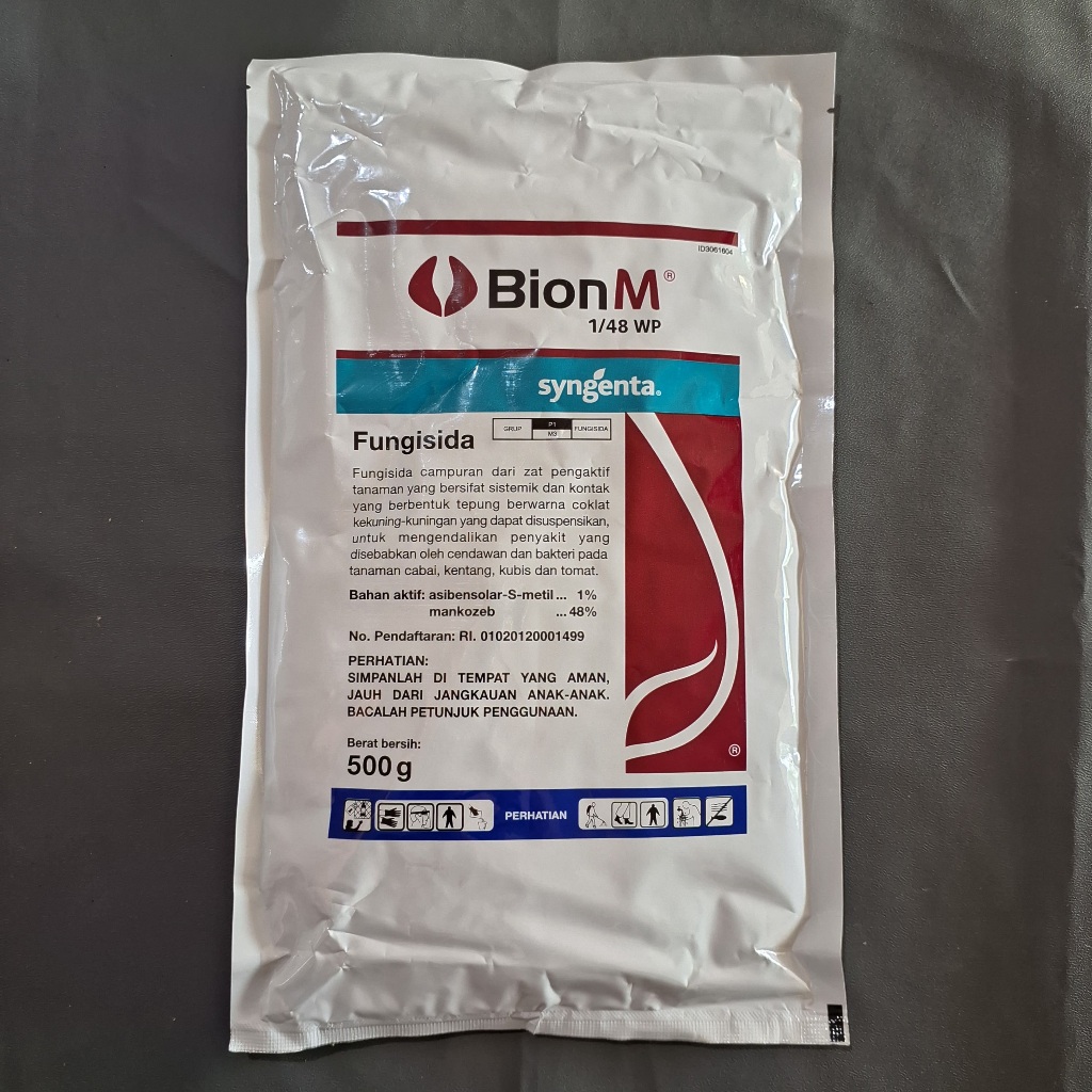 Jual Bion M 1/48 WP ( Mankozeb 48% ) 500 Gram - Fungisida Pencegah dan Pembasmi Jamur Tanaman ...