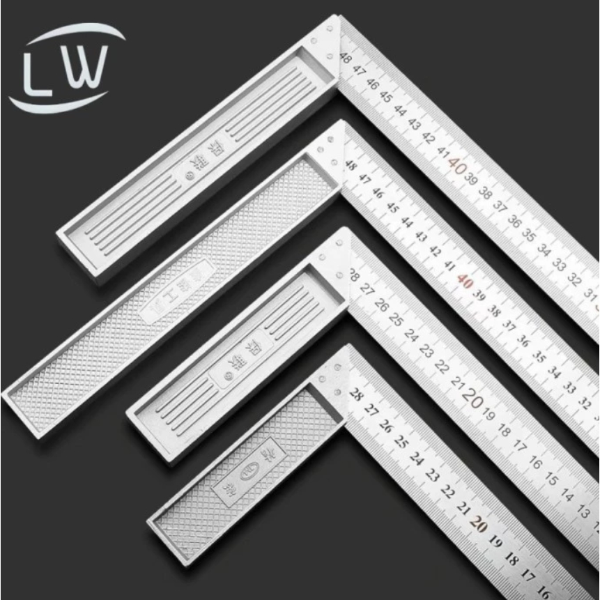 Jual PENGGARIS SIKU BESI TUKANG / TRIANGLE RULER - 500MM HIGH QUALITY ...