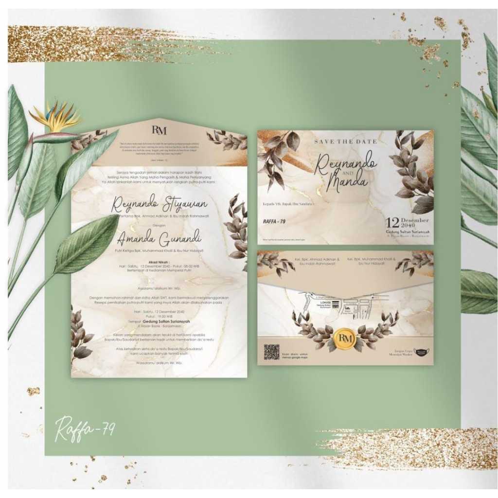 Jual Undangan Cetak Kode Raffa | Shopee Indonesia