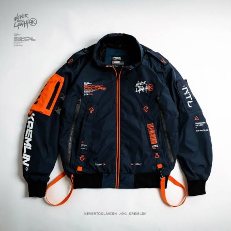 Jual Jaket Bomber KREMLIN X NEVERTOLAVISH Zodiac Color Aquarius LIMITED ...