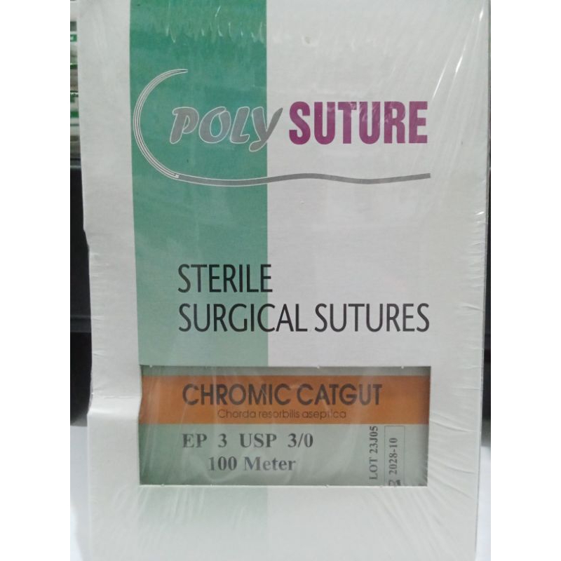 Jual BENANG CATGUT CHROMIC ROLL 3/0, 3.0, 3 0 POLYSUTURE TERMURAH ...