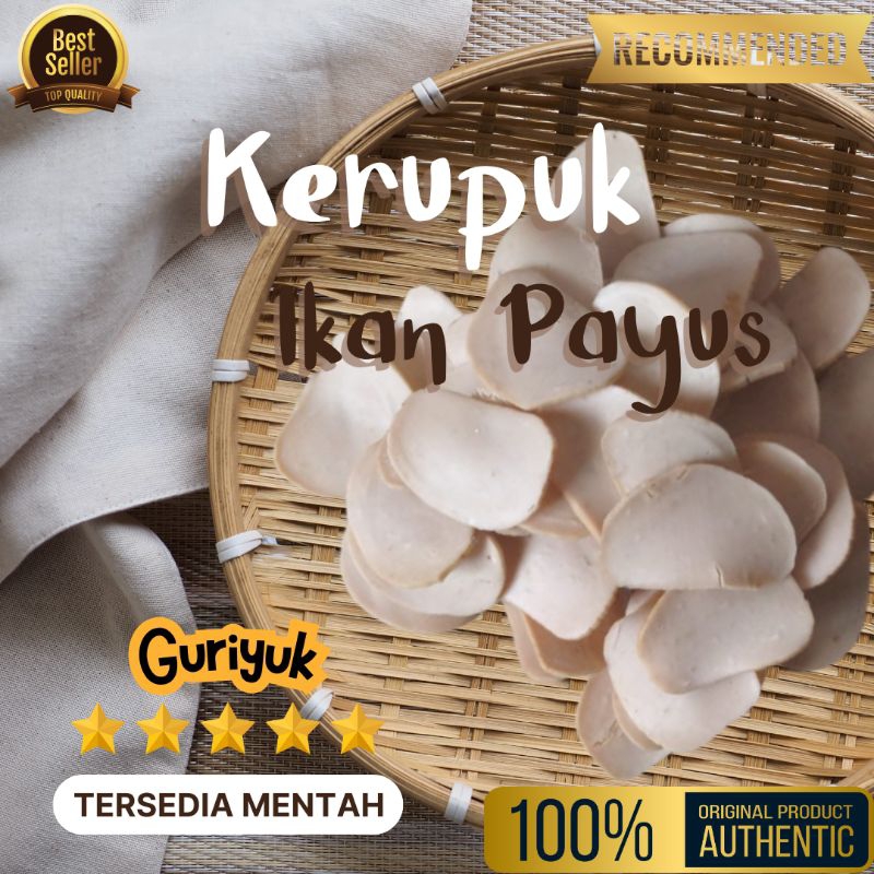 Jual Kerupuk Ikan Payus Original Khas Sidayu Gresik 500 Gram Mentah ...