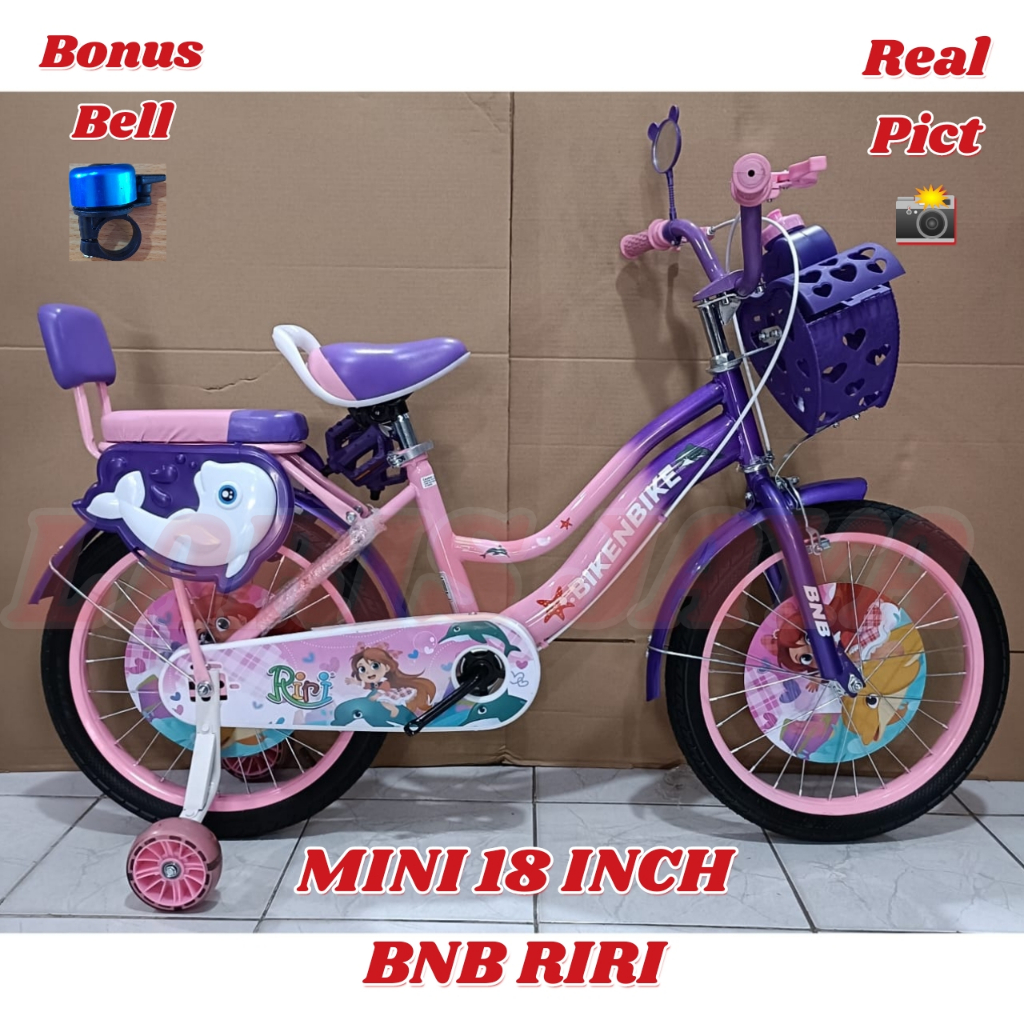 Jual SEPEDA ANAK PEREMPUAN MINI 12 16 18 INCH BNB RIRI (BIKE N BIKE ...