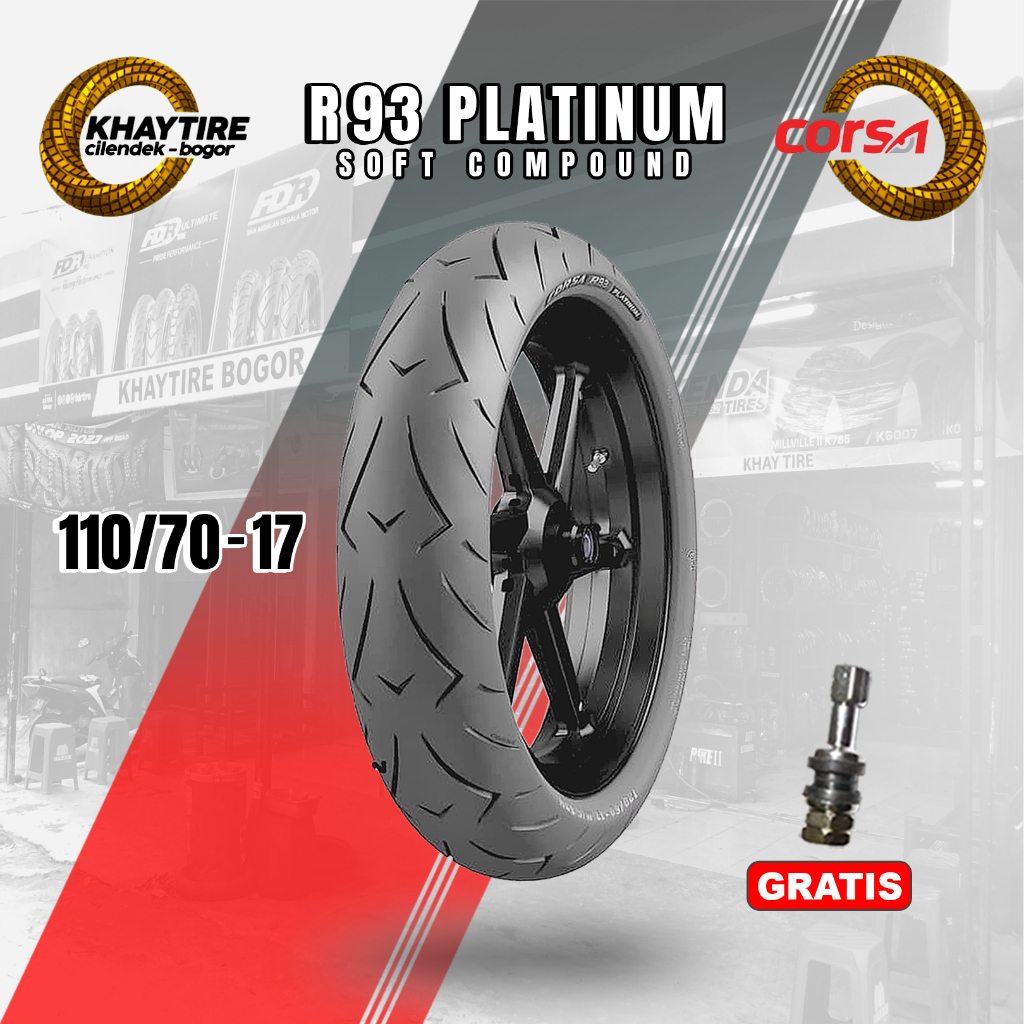 Jual Sepasang/Satuan Ban Motor Sport Corsa Platinum R93 Ring 17 Soft ...
