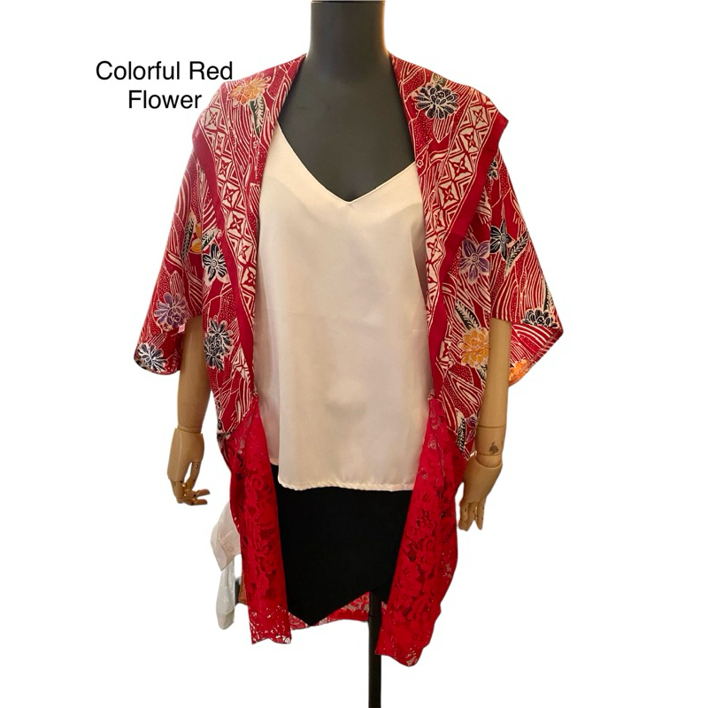 Jual Outer merah putih batik atau tenun | Shopee Indonesia