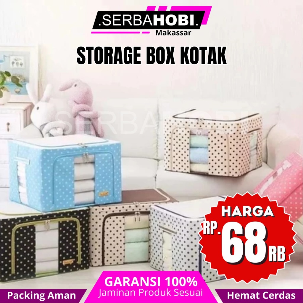Jual Storage Box kotak Tempat Penyimpanan Baju Serbaguna Multifungsi ...