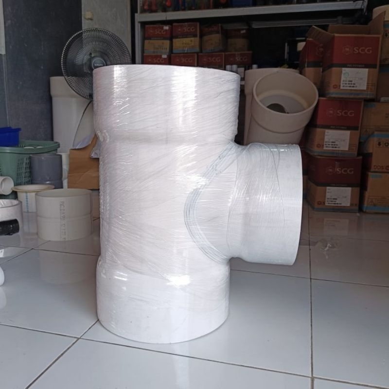 Jual tee reducer 8 x 6 inchi type D fitting pvc | Shopee Indonesia