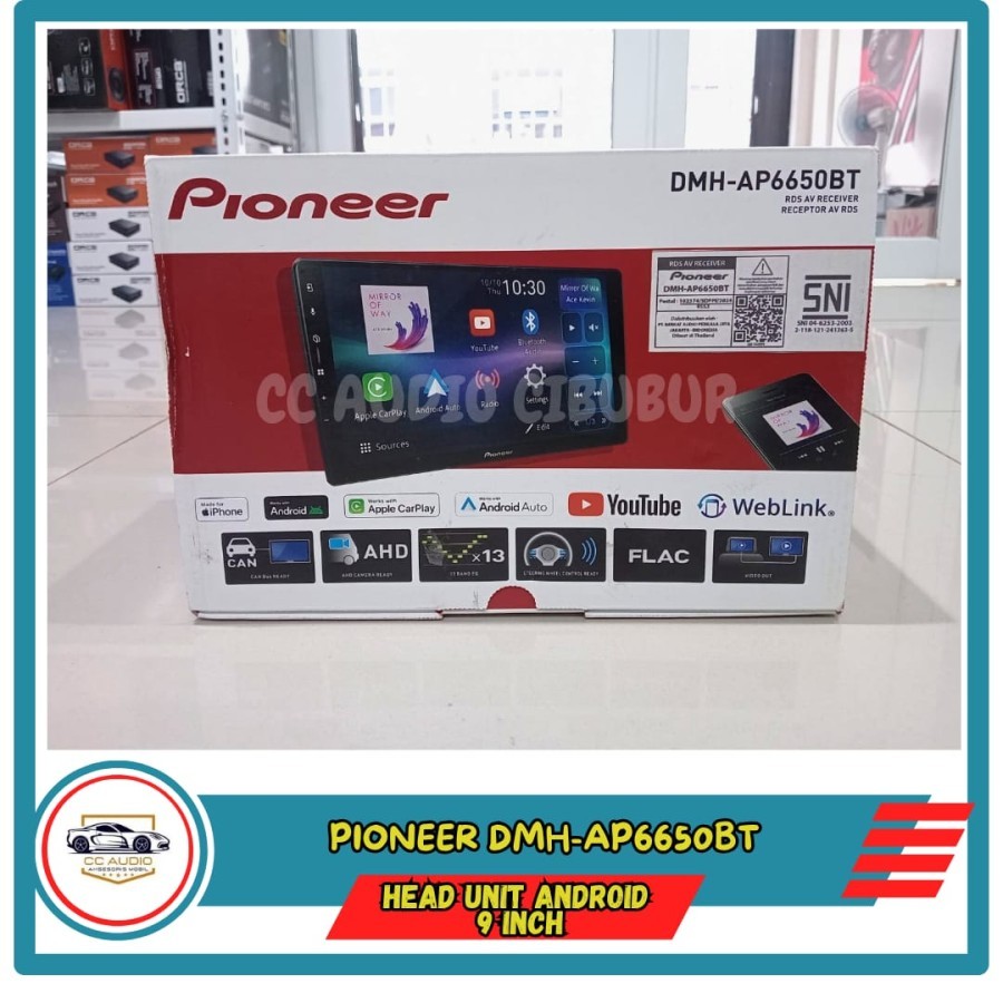 Jual PIONEER DMH-AP6650BT / AP6650BT / A6650bt Headunit 9 Inch WSVGA ...