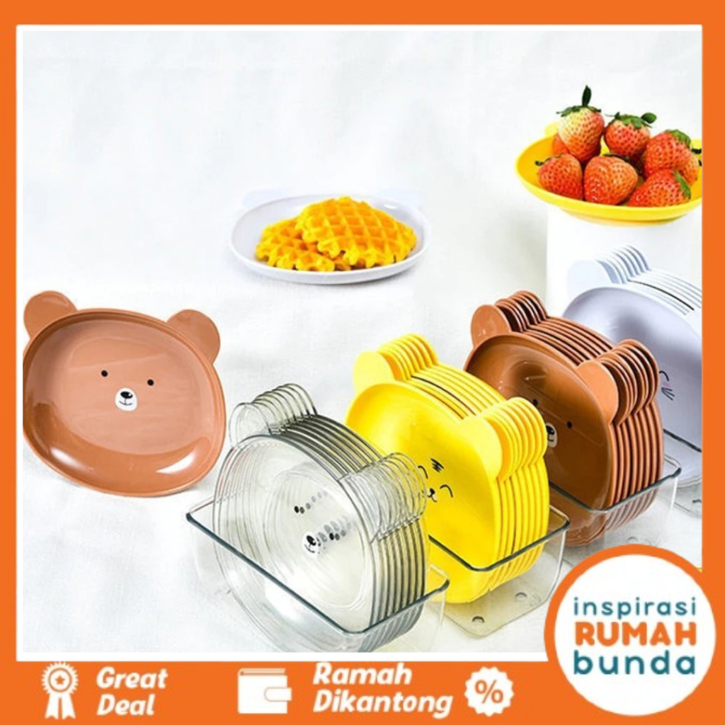 Jual Piring Makan Anak Berbentuk Beruang Lucu / Piring Lucu /Piring ...