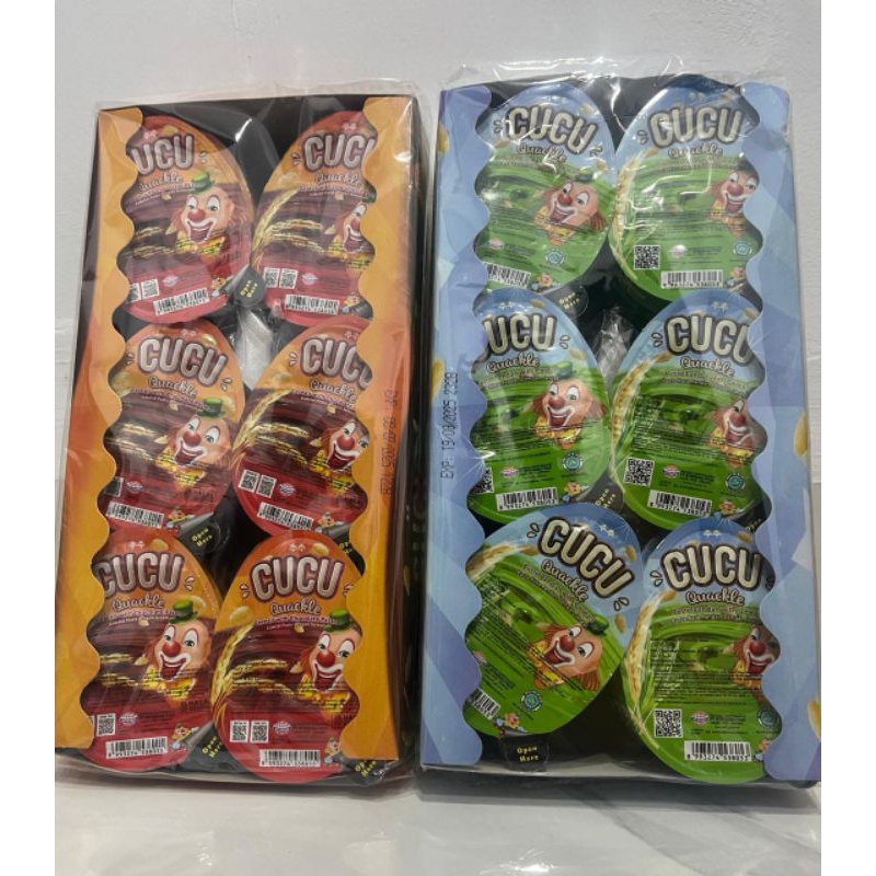 Jual cucu quackle pasta rasa cokelat dan pandan isi 24pcs @15g | Shopee ...