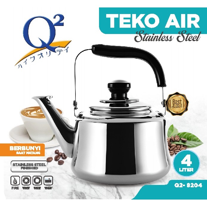 Jual Teko Bunyi Q2 Jumbo Stainless Steel Kapasitas 4 liter , {2,5 ...