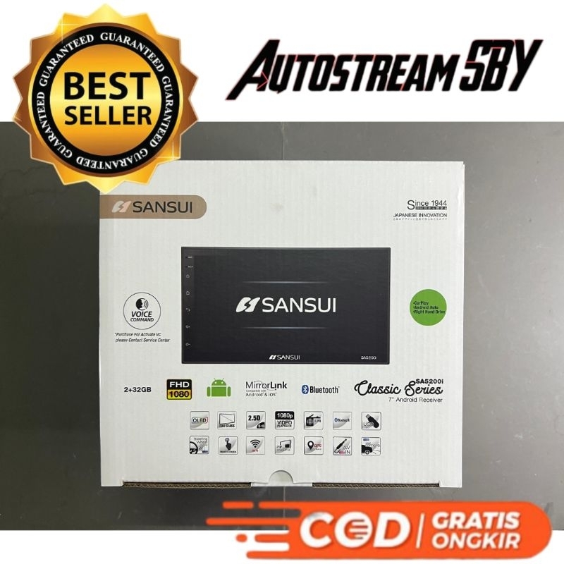 Jual Head Unit Android 7 Inch Sansui Classic Series Ram 2 32gb