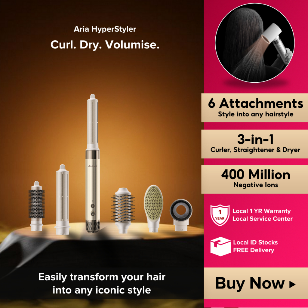 Jual [NEW LAUNCH] Airbot Aria HyperStyler High Speed Hair Dryer & Multi ...