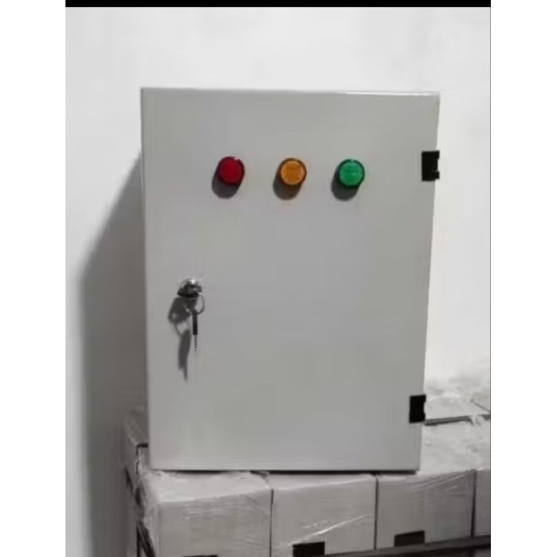 Jual box panel indoor paketan 40x60x20 60x40x20 0.7mm + pilot lamp ...