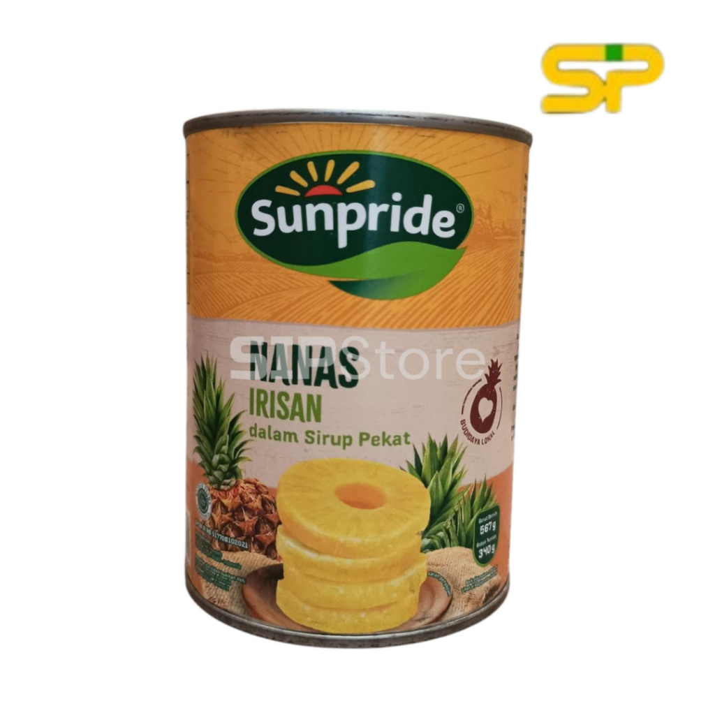 Jual SUNPRIDE PINEAPPLE SLICE IN HEAVY SYRUP 565gr / Irisan Buah Nanas ...