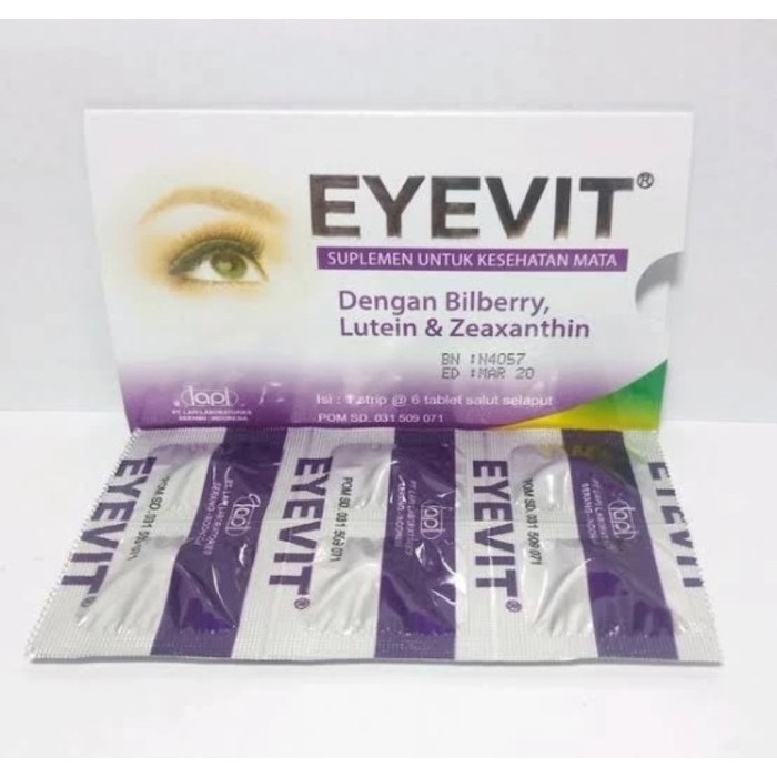 Jual Eyevit Box isi 30 Tablet / Vitamin Mata Minus / Promo vitamin ...