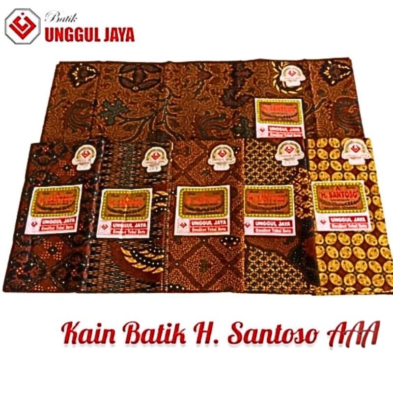Jual Jarik batik H Santoso AAA halus tebal No 1 unggal jaya | Shopee Indonesia