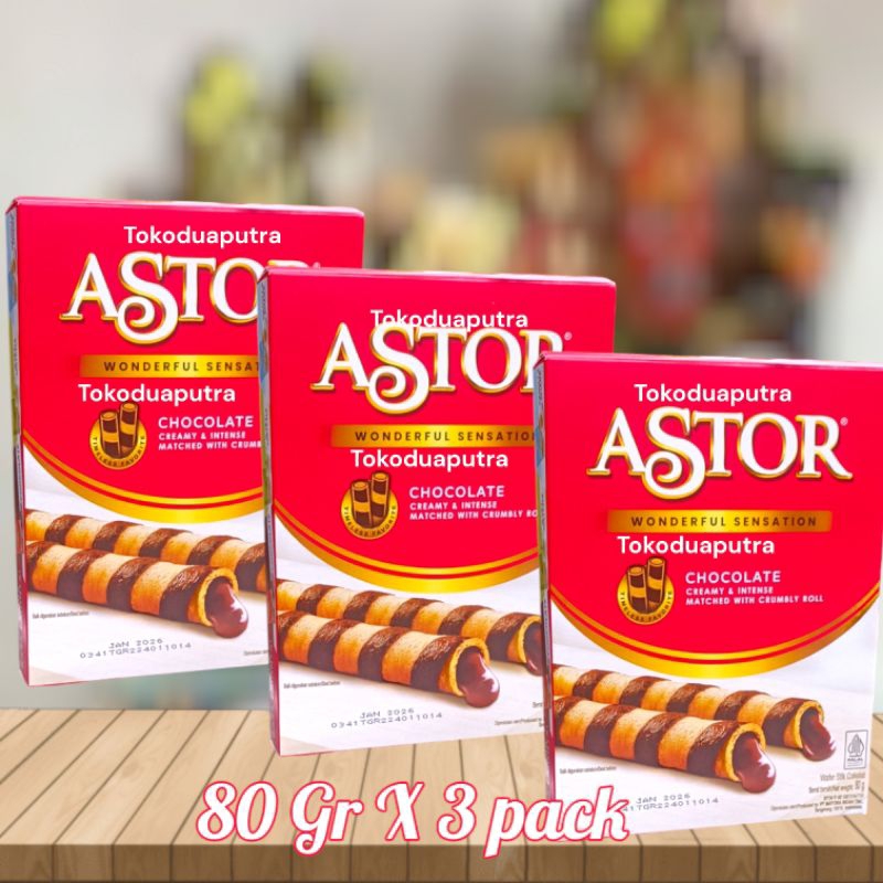 Jual Astor Double coklat 80 Gr X 3 pcs / Astor asli 80 gr /Astor ...